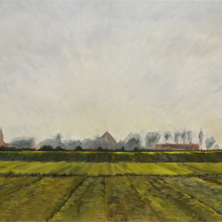 Workum - Werkhaven Olieverf op doek door Pieter Broertjes